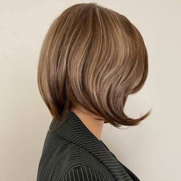Accessories | Nwt 91 Mocha Amber Brown Bob Gold Highlights | Poshmark